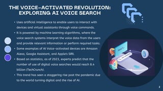 AI Voice Search as an emerging Digital Trend | PPTX