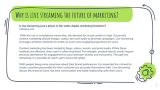 Video Streaming Marketing | PPTX