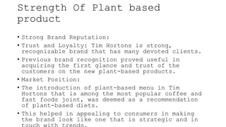Tim Hortons "Plant-Based" menu By Nand Patel | PPT
