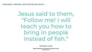 Digital Discipleship Ministry - Spiritual Principles & Ministry Journey ...