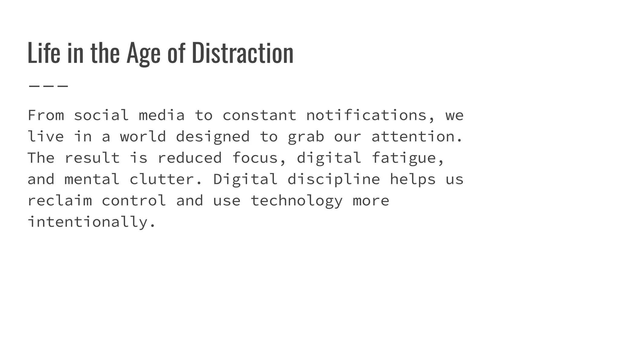 Digital Discipline in a Distracted World | PDF