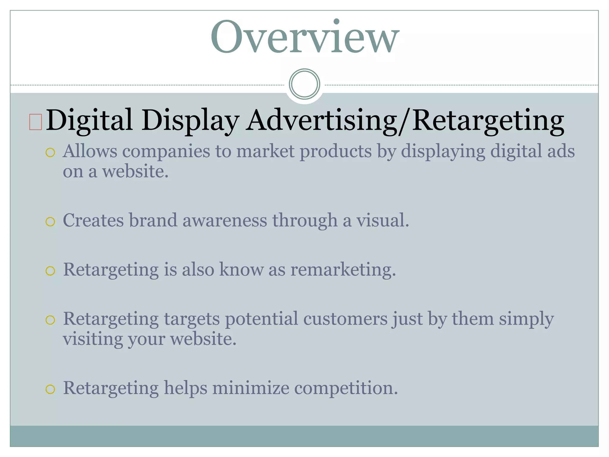 Digital display advertising and retargeting | PPTX | Marketing and ...