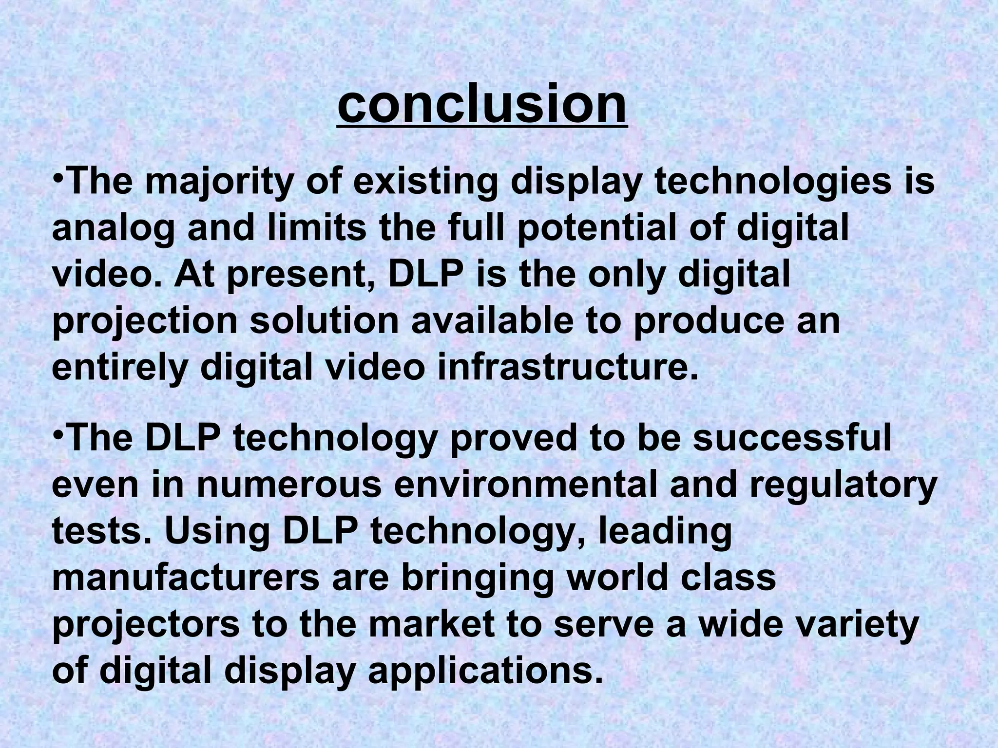 Digital display technology | PPT