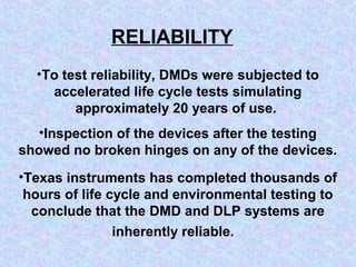 Digital display technology | PPT | Cameras and Camcorders | Consumer ...