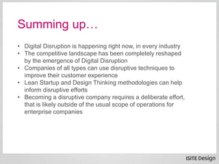 Digital Disruption: From Zero to Sixty | PPT