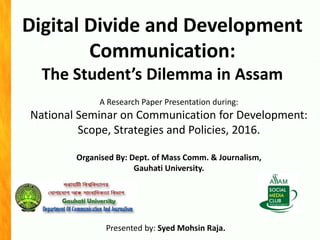 Digital Divide and Development Communication | PPT