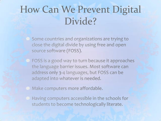Digital divide pp | PPTX