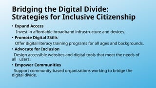 DIGITAL DIVIDES and the DISPARITIES.pptx