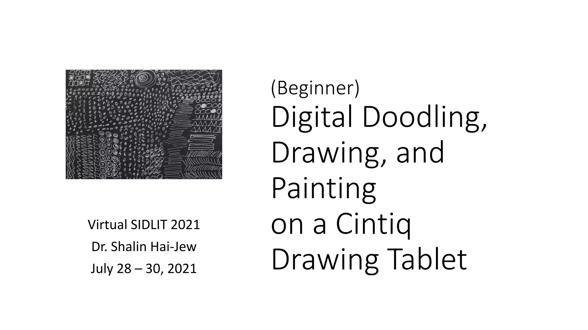 (Beginner) Digital Doodling, Drawing, and Painting on a Cintiq Drawing ...