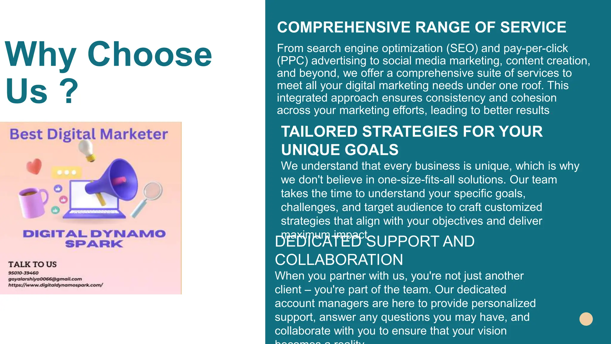 Digital Dynamo Spark - Digital Marketing | PPTX | Email | Internet