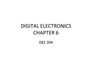 Digital design chap 6 | PPT