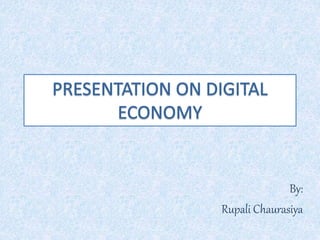 Digital economy | PPTX