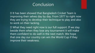 Bangladesh cricket team | PPT