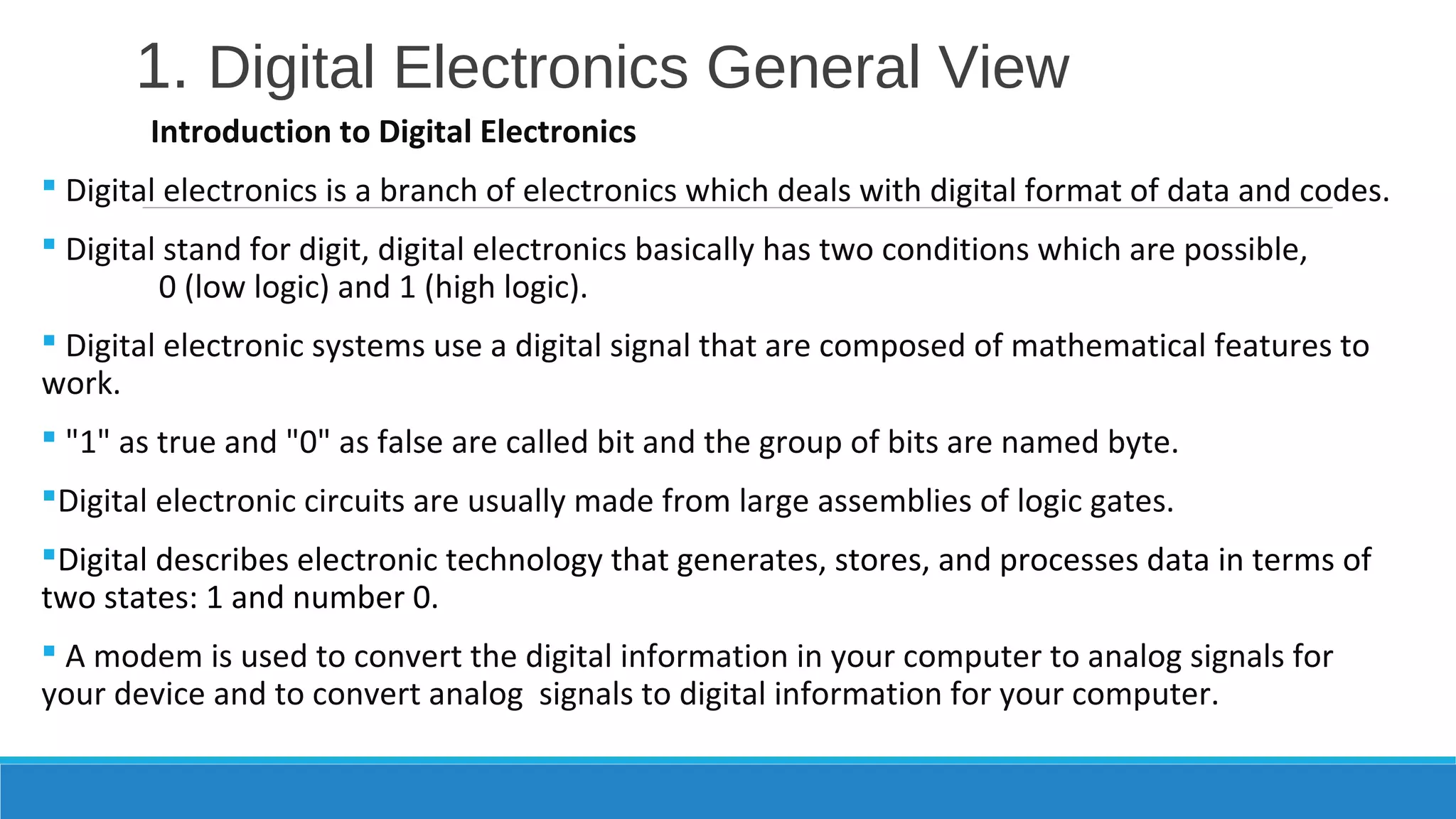 Digital electronics | PPT | Science