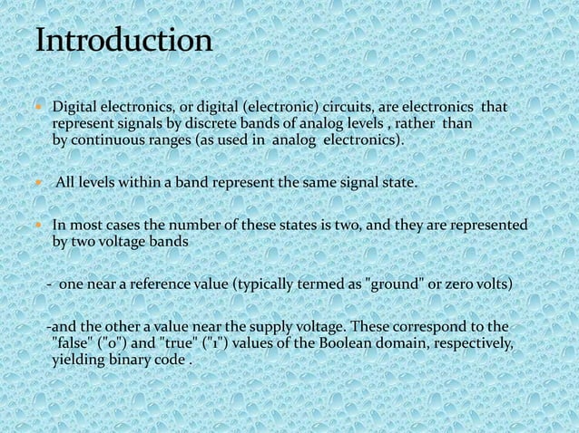 Digital electronics | PPT