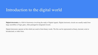 Digital electronics | PPT