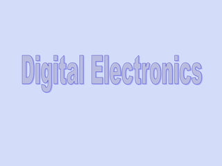 Digital electronics | PPT
