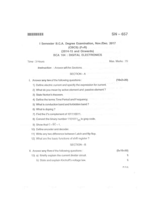 Digital electronics | PDF