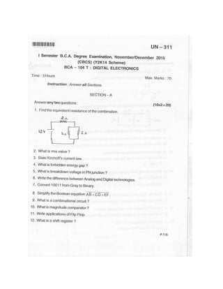 Digital electronics | PDF