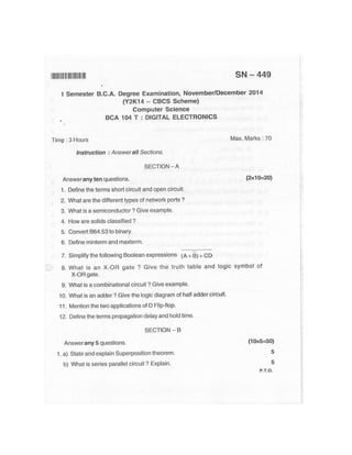 Digital electronics | PDF