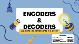 ENCODERS & DECODERS - Digital Electronics - diu swe | PPT | Free Download