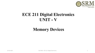 Memory-Units - SRMAP | PPT