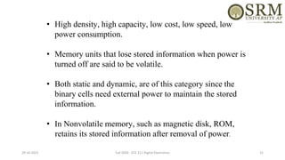 Memory-Units - SRMAP | PPT