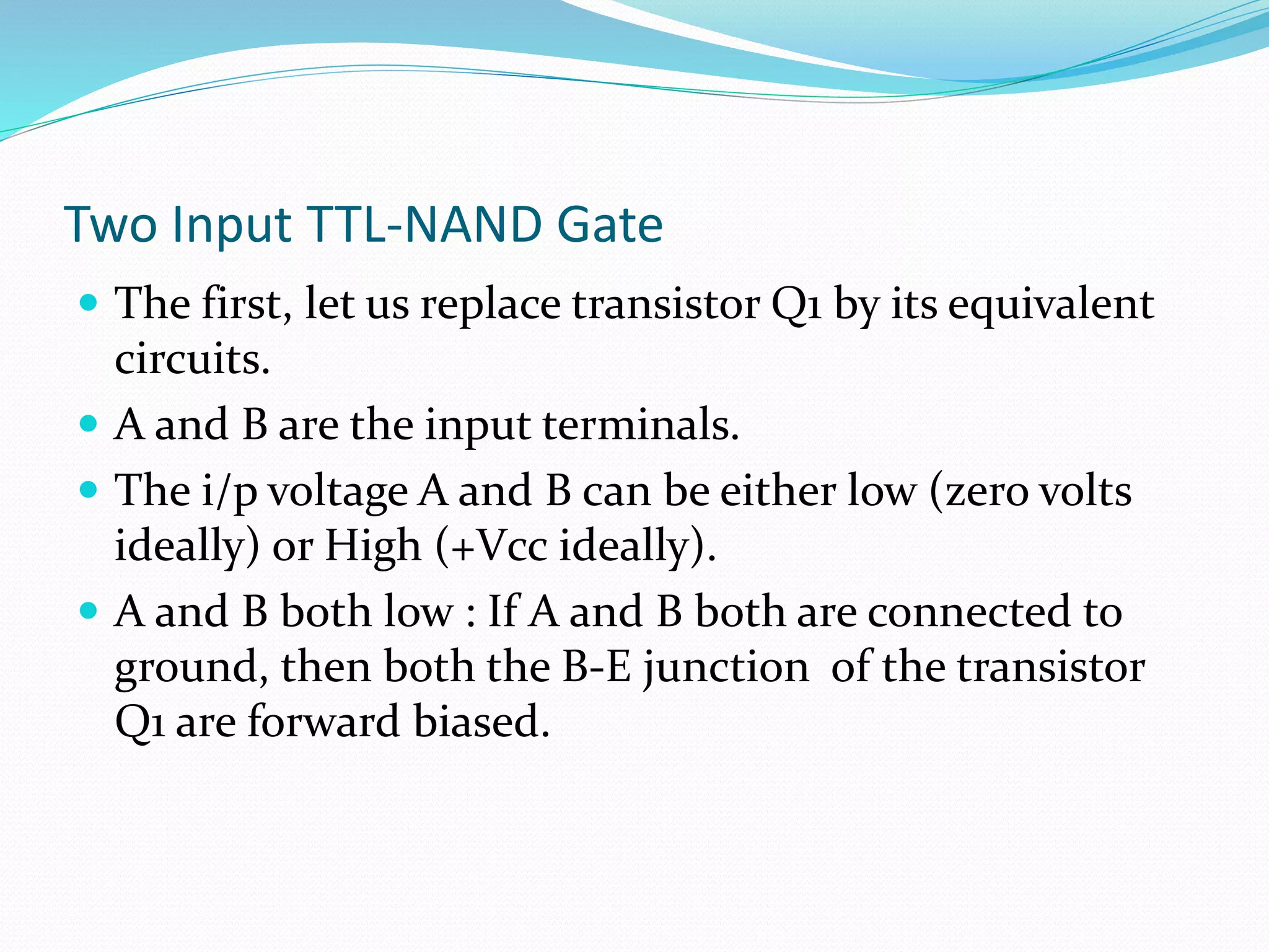 Digital Electronics - TTL (Transistor Transistor Logic) | PPTX