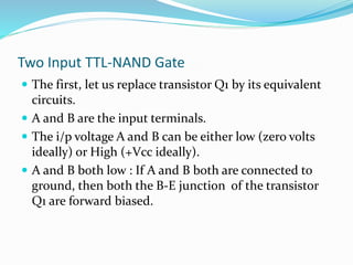 Digital Electronics - TTL (Transistor Transistor Logic) | PPTX