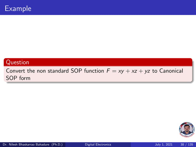 Digital electronics combinational log ckt sop pos kmap quine | PDF ...