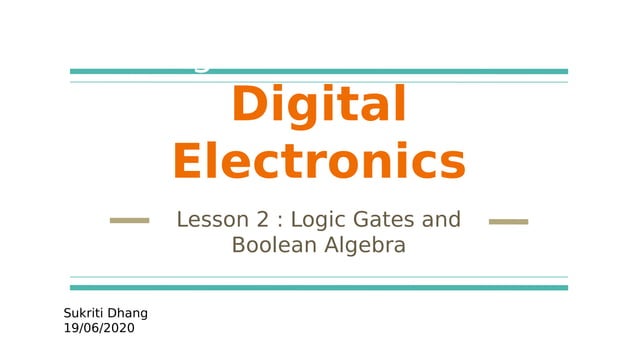 Digital electronics lesson 2 | PDF | Programming Languages | Computing