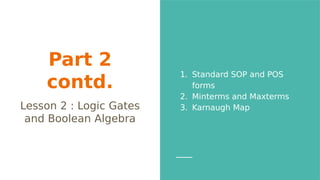 Digital electronics lesson 2 | PDF