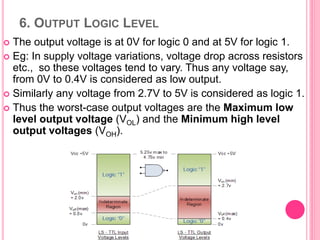 Digital electronics logic families | PPTX