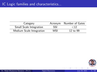 Digital electronics logic families | PDF
