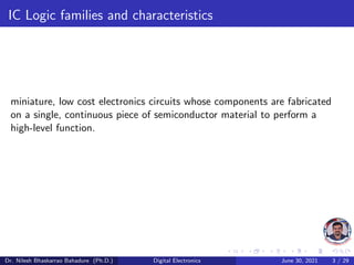 Digital electronics logic families | PDF