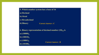 Digital electronics-Digital Fundamentals-Unit1 Sample MCQ | PPTX