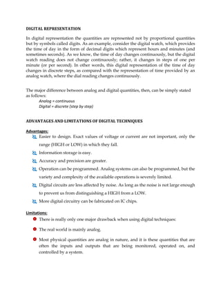 Digital Electronics Notes | PDF