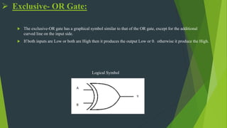 Logic gates and NAND and NOR univarsal gates | PPTX