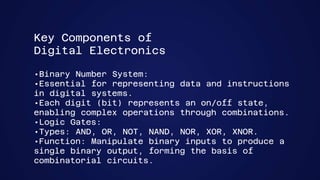 introduction to digital electronics presentation | PPTX
