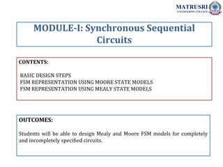 Synchronous sequential Circuits | PDF