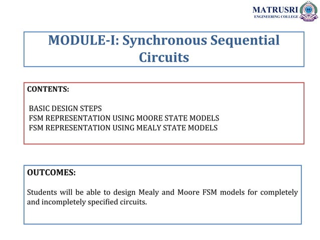 Synchronous sequential Circuits | PDF