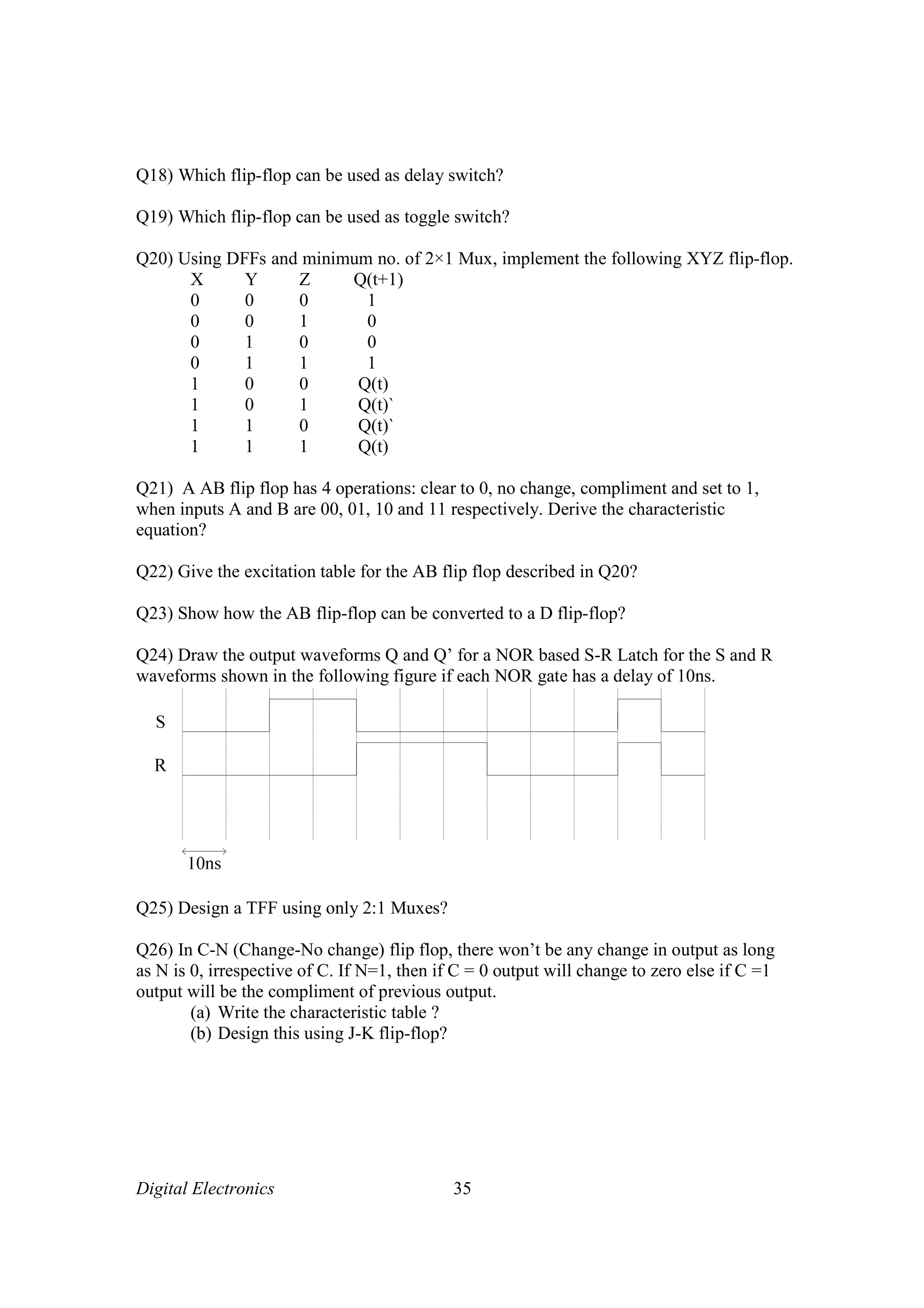 Digital Electronics Questions and Answers | PDF | Programming Languages ...