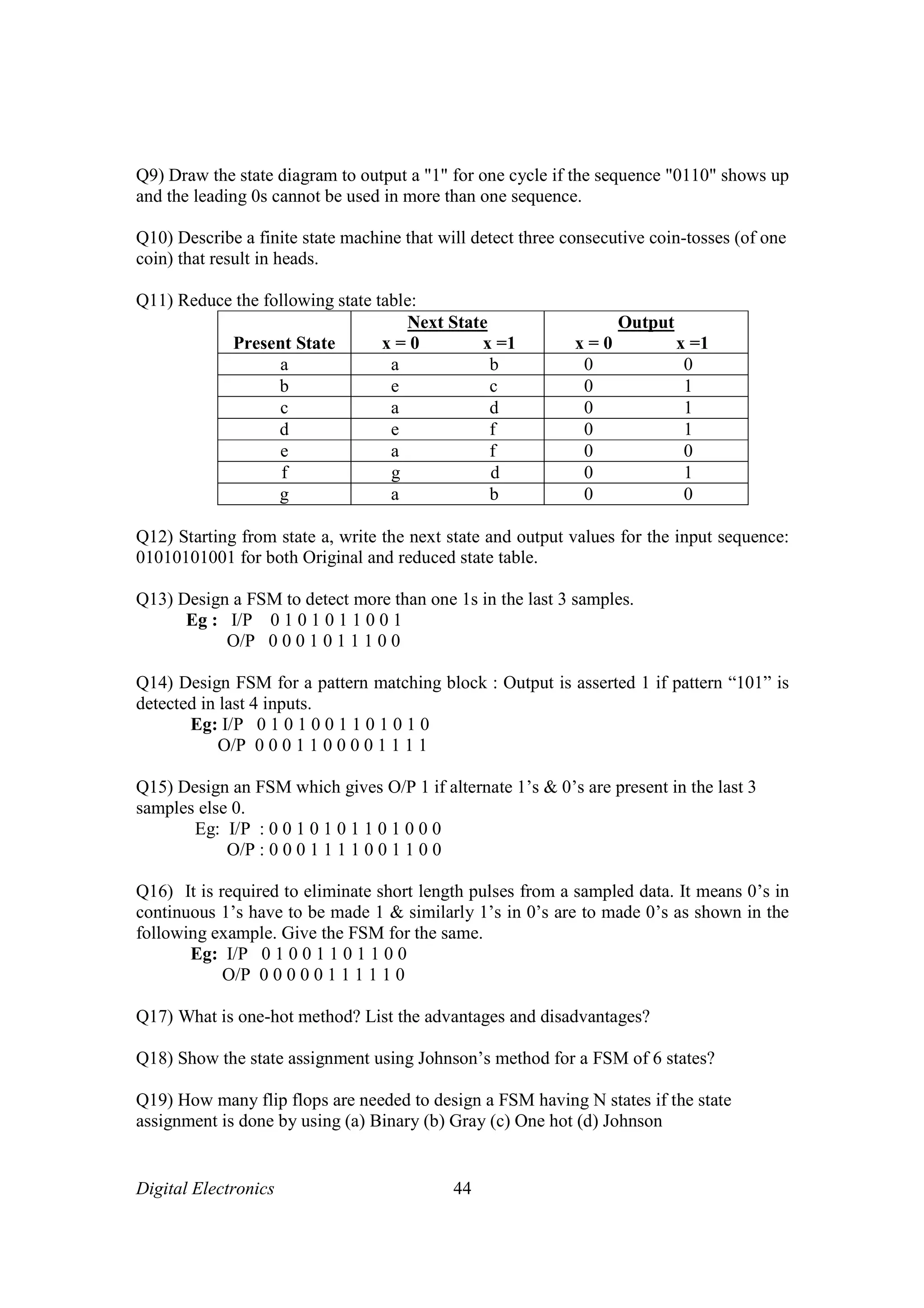 Digital Electronics Questions and Answers | PDF