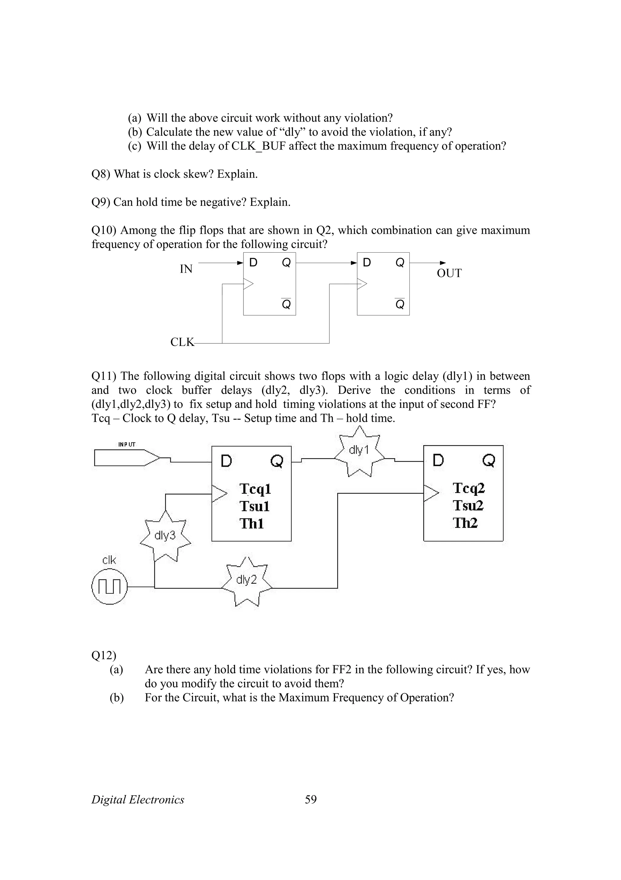 Digital Electronics Questions and Answers | PDF
