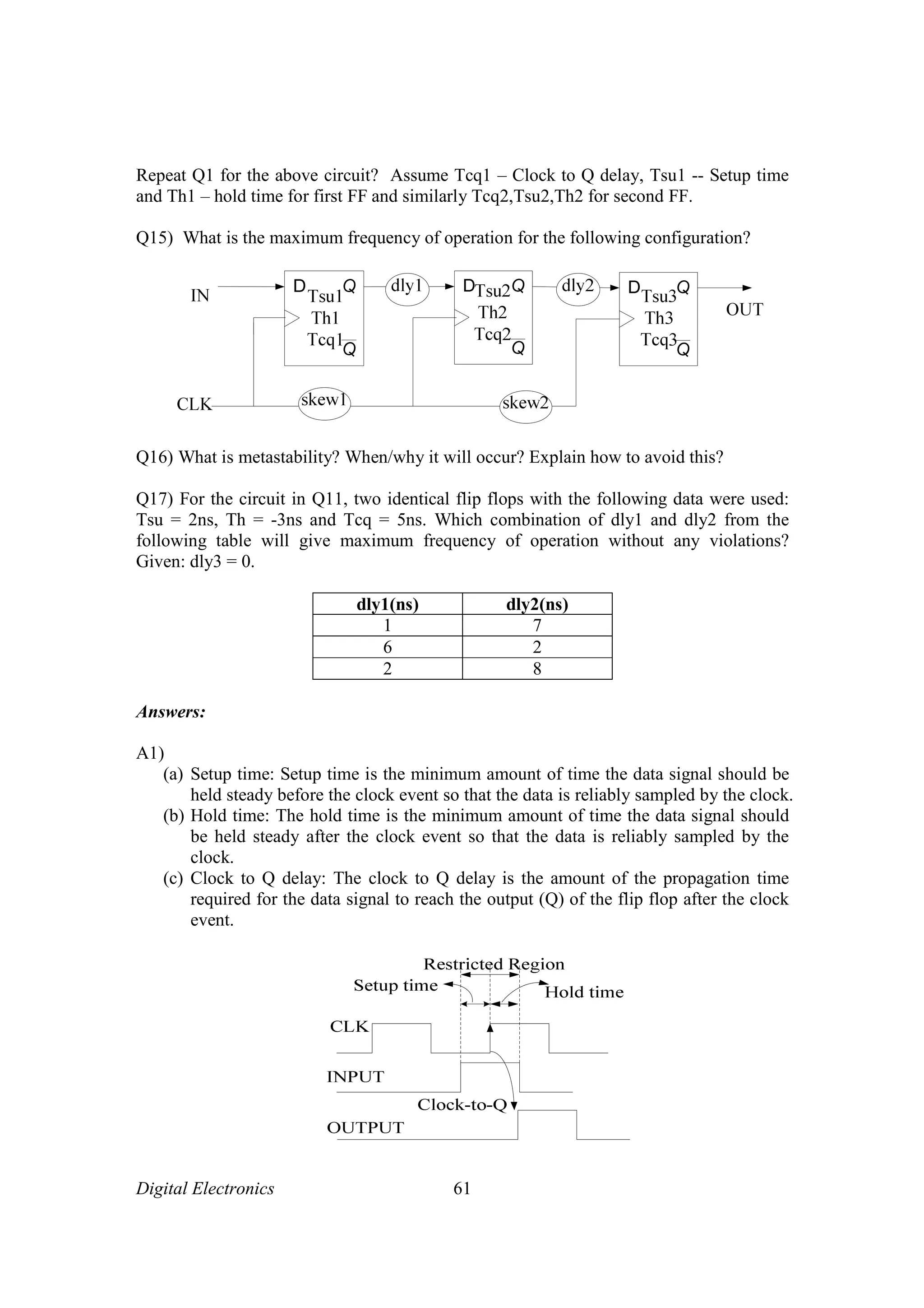 Digital Electronics Questions and Answers | PDF