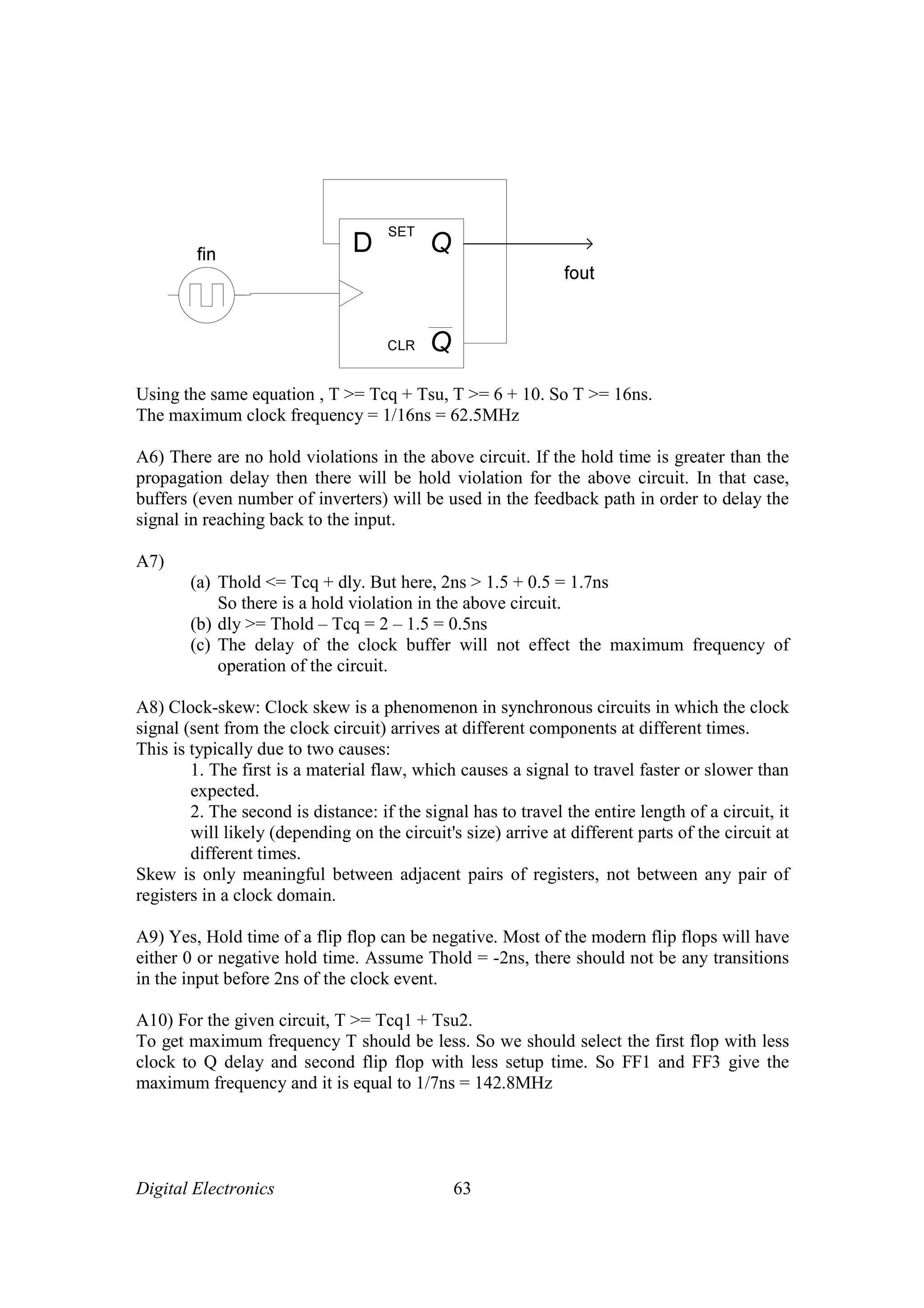 Digital Electronics Questions and Answers | PDF