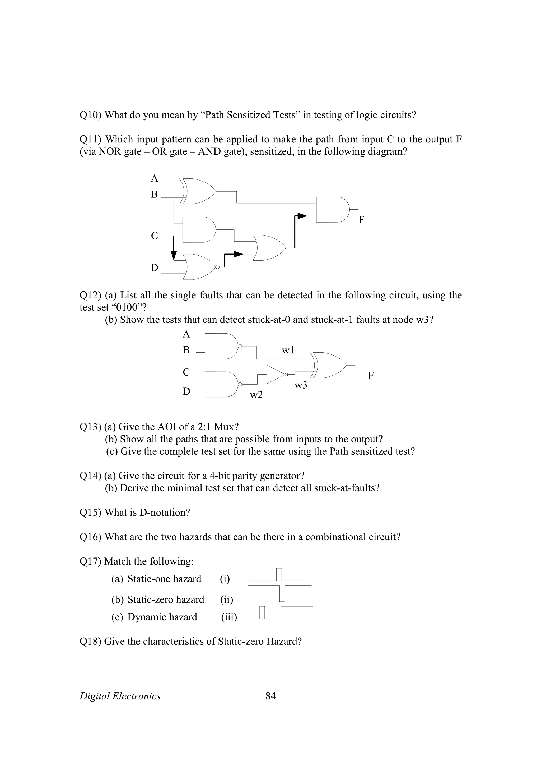 Digital Electronics Questions and Answers | PDF