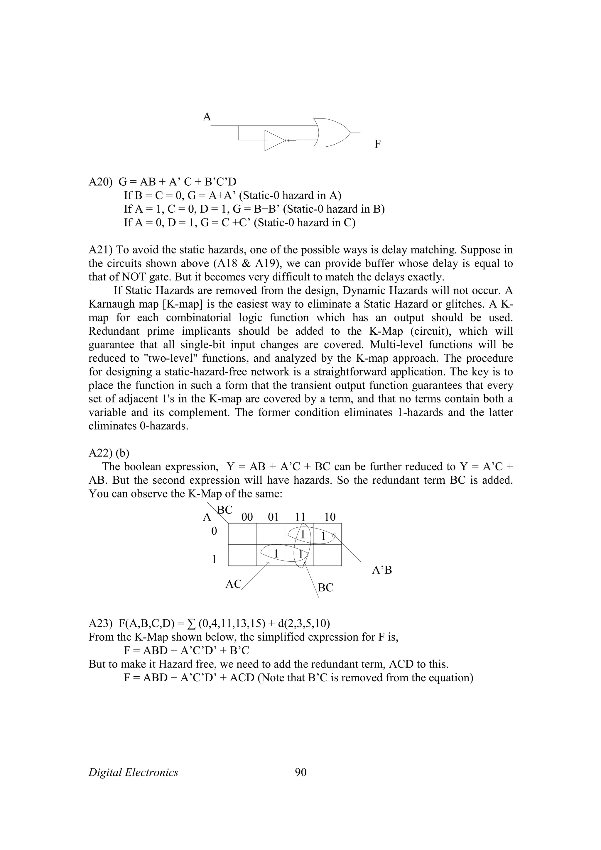 Digital Electronics Questions and Answers | PDF