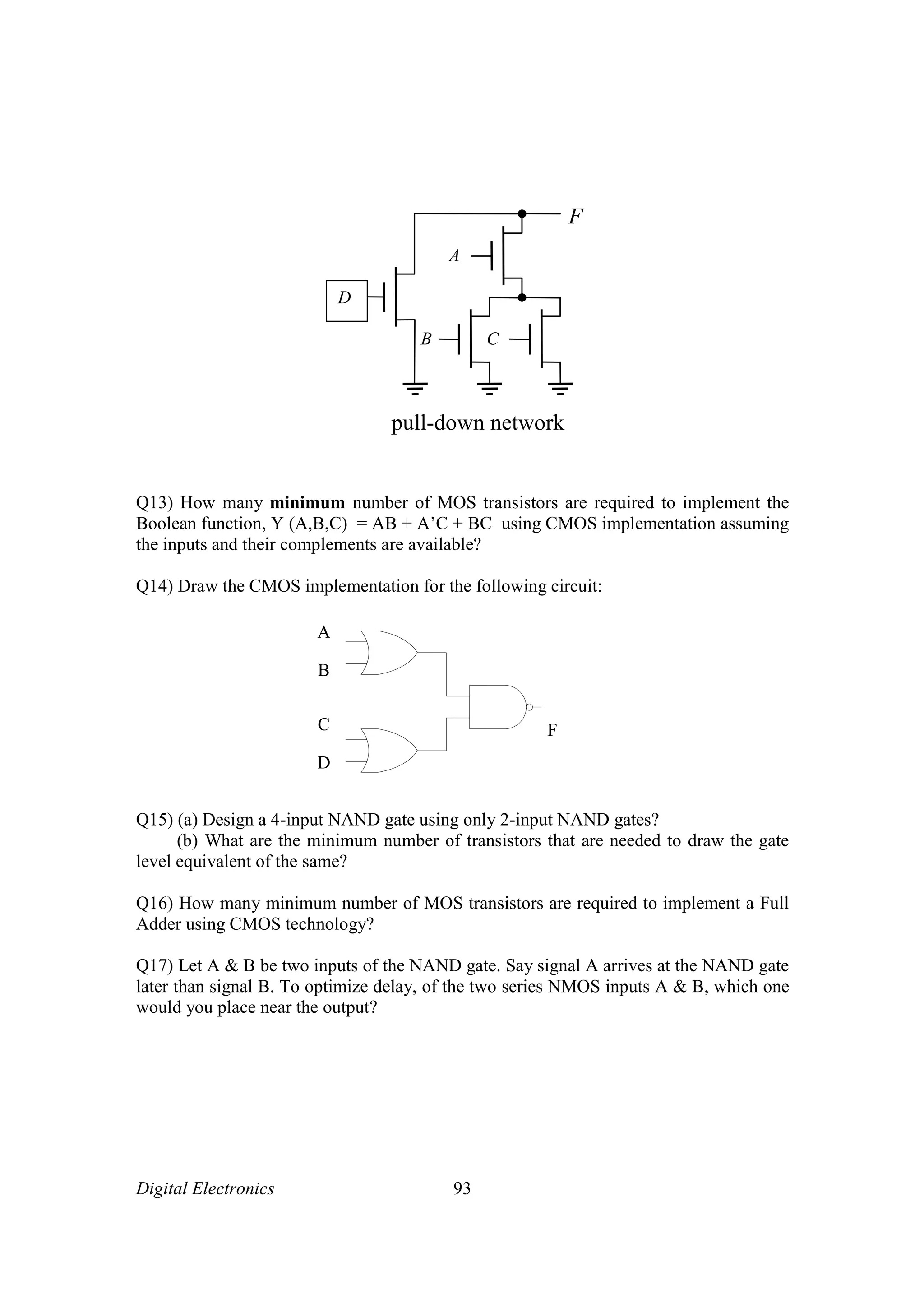 Digital Electronics Questions and Answers | PDF