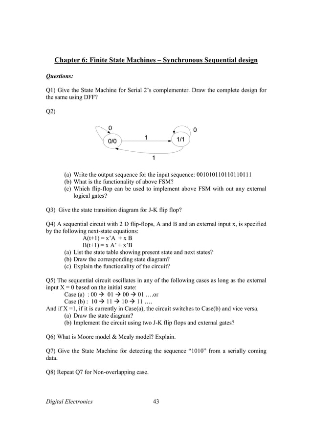 Digital Electronics Questions and Answers | PDF | Programming Languages ...